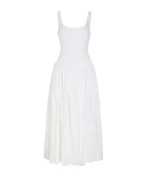 Gabriela Hearst Linen Maxi Dress - White