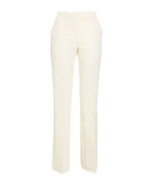 MAXCO. Plain Colour Flared Trouser - White