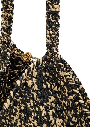 Khaite Lotus Medium Raffia Tote Bag