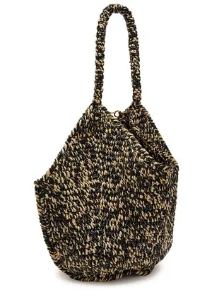 Khaite Lotus Medium Raffia Tote Bag