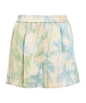 MAXCO. Max&co. Floral Print Satin High-waisted Shorts