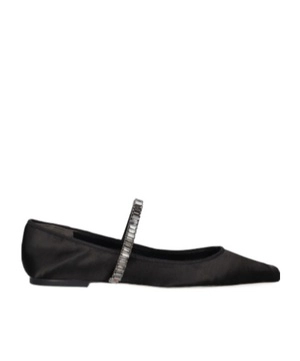Tory Burch Embellished Ballerina Flats - Black