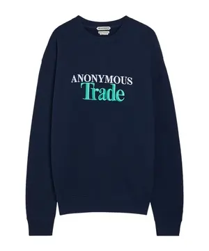 J.W.ANDERSON Cotton Crew Neck Embroidered Sweatshirt - Black