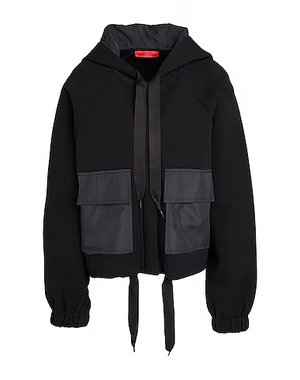 MAXCO. Max&co. Hooded Casual Jacket - Black