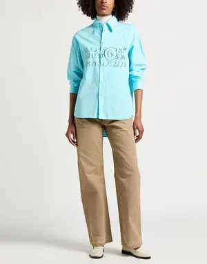 MAISON MARGIELA Solid Color Printed Shirt