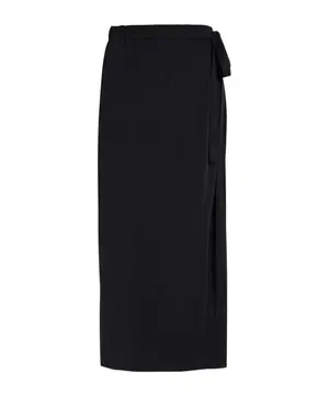 TOTEME Cotton And Silk-blend Midi Wrap Skirt