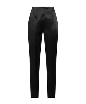 Sportmax Tapered Trousers With Crystal Embellishments - Black