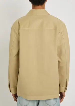 Saint Laurent Logo-embroidered Twill Overshirt