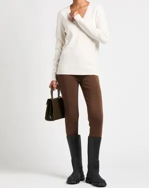Burberry V-neck Long Sleeve Sweater