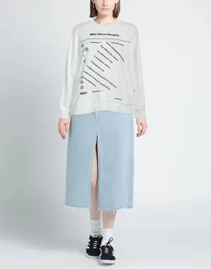 MAISON MARGIELA Solid Color Printed Sweatshirt