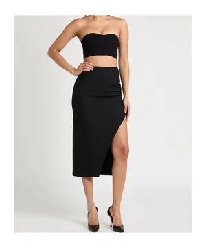 MAXCO. Max&co. Strapless Sweetheart Boned Top With Detachable Straps