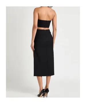 MAXCO. Max&co. Strapless Sweetheart Boned Top With Detachable Straps