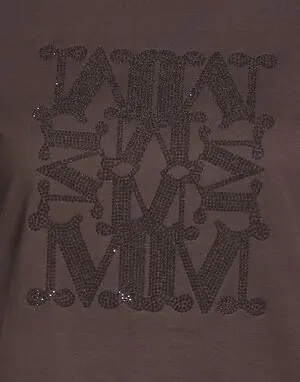 Max Mara Logo Crew Neck T-shirt - Brown