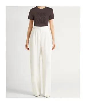 Max Mara Logo Crew Neck T-shirt - Brown