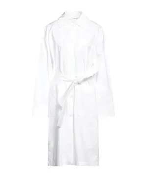Sportmax Plain Collar Shirt Dress With Pockets And Rear Slit