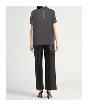 Brunello Cucinelli Short Sleeve Crew Neck Top