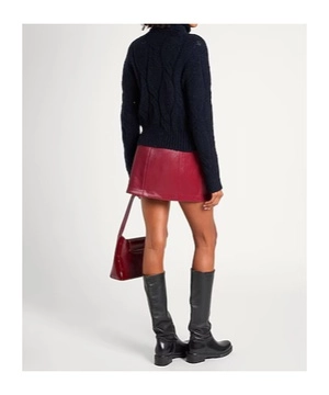 MAXCO. Cable Knit Turtleneck Sweater