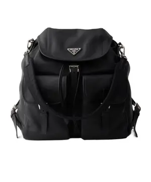 Prada Leather Backpack - Black