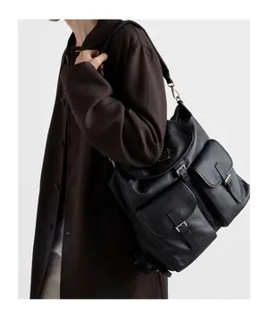 Prada Leather Backpack - Black
