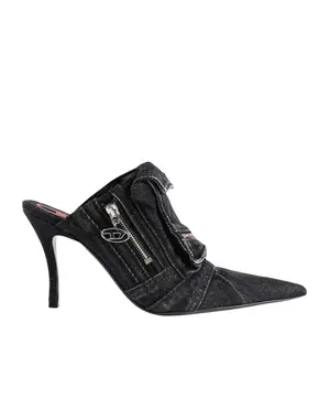DIESEL® Pointed-toe Denim Mules