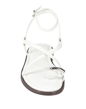 Rag & Bone Toe Strap Flat Sandals With Embellishments And Buckle Fastening