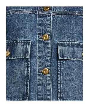 Rag & Bone Minimalist Faded Dark Denim Jacket