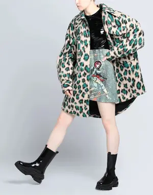 MAISON MARGIELA Leopard Print Single-breasted Coat