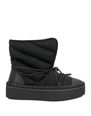 Tory Burch Fleece-lined Thick-soled Leather Boots - Black