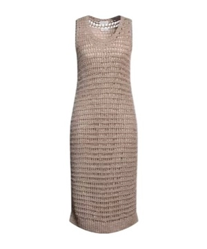 Brunello Cucinelli Sleeveless Midi Dress - Nude