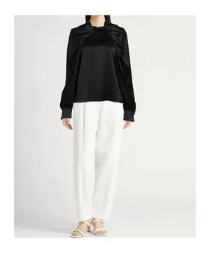 Sportmax Long Sleeved Round Neck Top