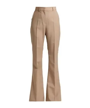 Sportmax Plain Colour Flared Trouser - Nude