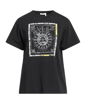 Chloé Logo Crew-neck T-shirt - Black