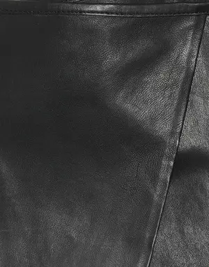 DIESEL® Stylish Versatile Solid Color Leather Skirt