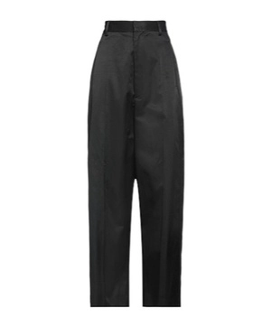 MAISON MARGIELA Wide Leg Satin Trousers - Black