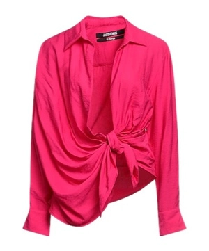 Jacquemus Long Sleeve Tie-front Shirt - Pink