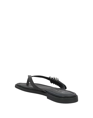 Rag & Bone Leather Thong Sandals With Buckle Detail