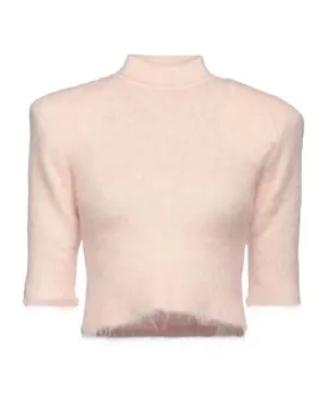 Sportmax High Neck Sweater - Nude