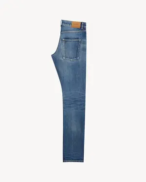 Saint Laurent Slim Jeans In South Denim