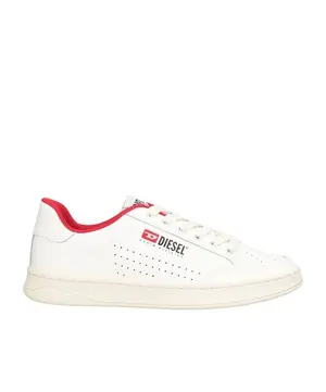 DIESEL® Minimalist Solid Color Low-top Sneakers - White
