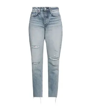 Rag & Bone Plain Colour Baggy Jeans - Gray