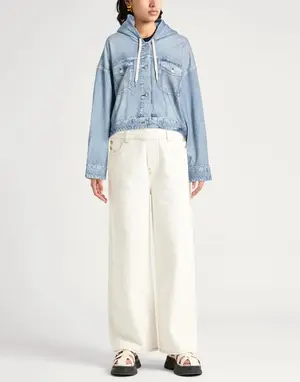 Rag & Bone Denim Hooded Long Sleeve Jacket