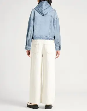 Rag & Bone Denim Hooded Long Sleeve Jacket