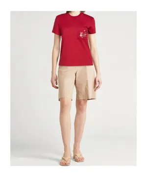 Max Mara Logo Short Sleeve T-shirt - Red