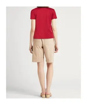 Max Mara Logo Short Sleeve T-shirt - Red