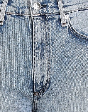 Rag & Bone Crystal Embellished Denim Straight-leg Jeans