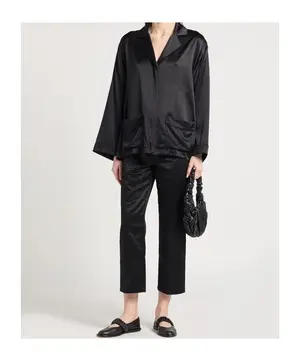 Max Mara Long Sleeve Shirt With Lapels And Embroidered Logo