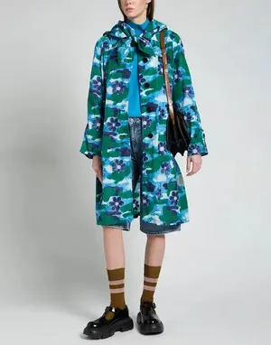 Marni Floral Print Trench Coat
