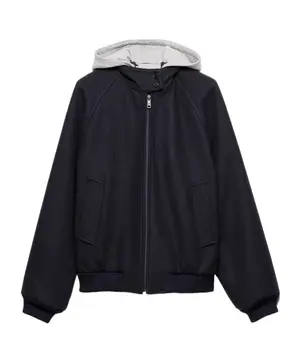 Prada Zip-up Cotton Fleece Jacket With Hood