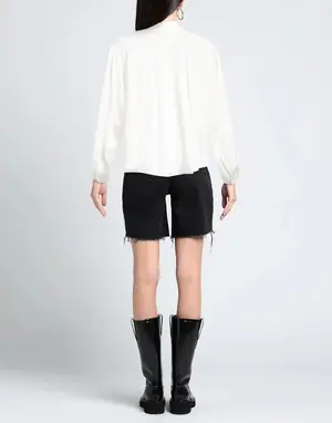 Rag & Bone Plain Color Satin Long Sleeve Top