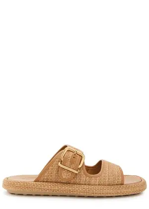 TOD'S Raffia Sandals With Buckle Fastening